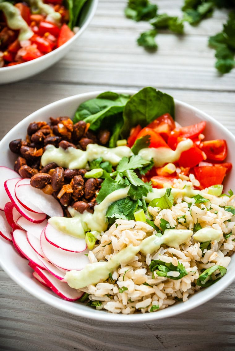 Smoky Black Bean Burrito Bowl Recipe - AdventureBlooms