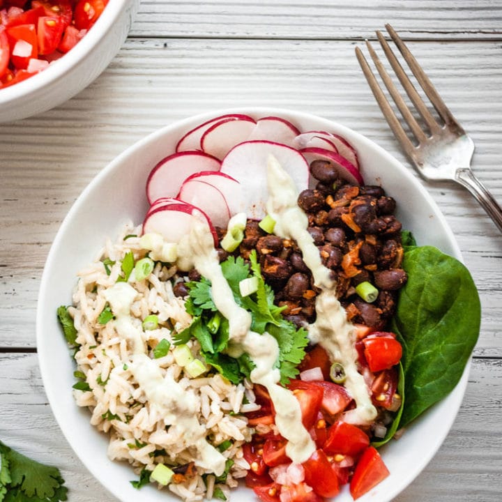 Smoky Black Bean Burrito Bowl Recipe - AdventureBlooms