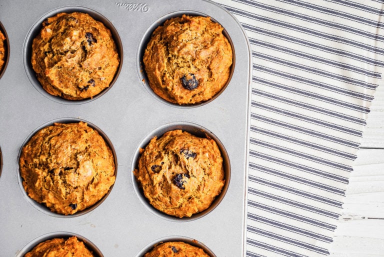 Healthy Pumpkin Raisin Muffins Recipe - AdventureBlooms
