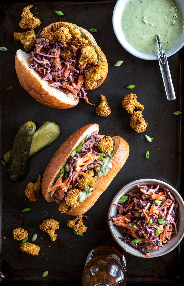 Cauliflower Po'Boy | The Crooked Carrot
