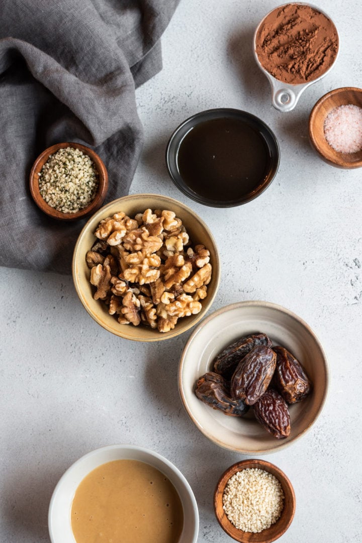 Chocolate Tahini Bliss Balls | The Crooked Carrot